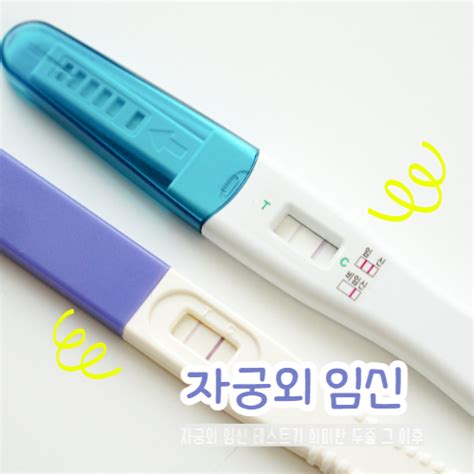 자궁외임신 임테기 임신테스트기 희미한 두줄 증상 수치 확률 통증 치료 수술 네이버 블로그