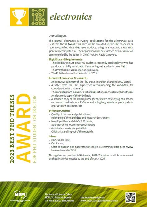 Electronics Mdpi On Linkedin Prizes Openaccess Electronics Mdpielectronics