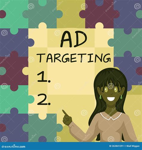 Handwriting Text Ad Targeting Business Concept Target The Most