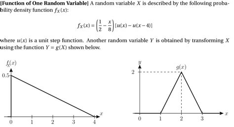 Solved Function Of One Random Variable A Random Variable X