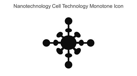 Nanotechnology Cell Technology Monotone Icon In Powerpoint Pptx Png And Editable Eps Format PPT