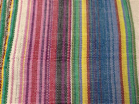 Guatemalan Wide Striped Ikat Fabric By The Yard Light Weight Etsy