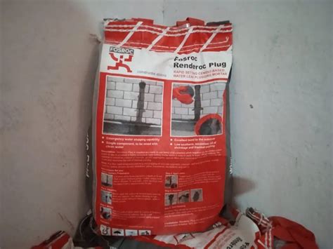 Waterproofing Coating Fosroc Renderoc Plug 5kg Packaging Size 10kg Powder At ₹ 3505 Kg In