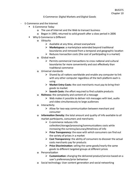 Chapter 10 Summary Management Information Systems Chapter 10 E