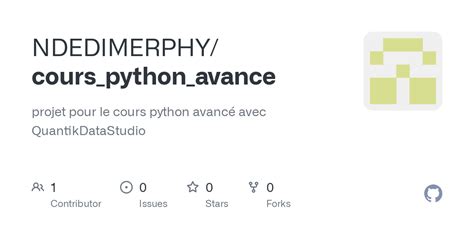 Github Ndedimerphycourspythonavance Projet Pour Le Cours Python
