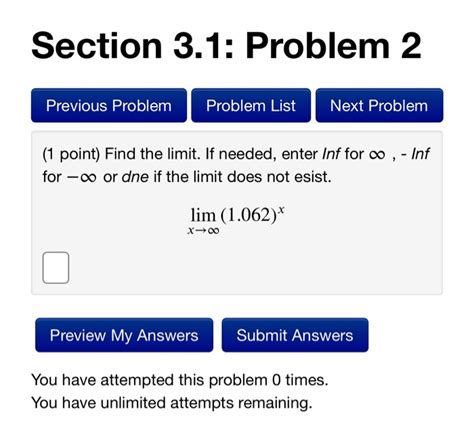 Solved Section 31 Problem 2 Previous Problem Problem List