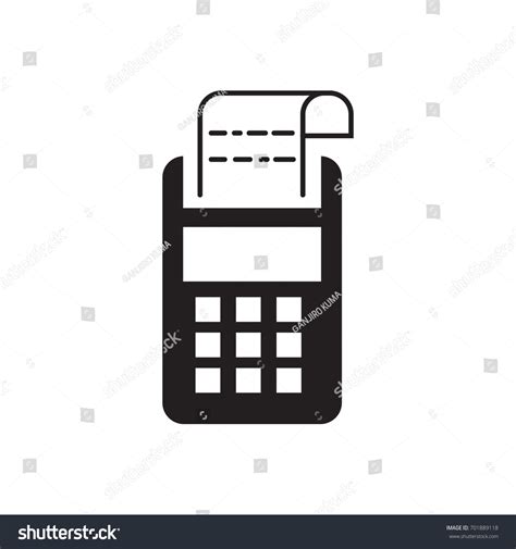 Dot Matrix Printer Icon Vector Illustration Stock Vector Royalty Free 701889118 Shutterstock