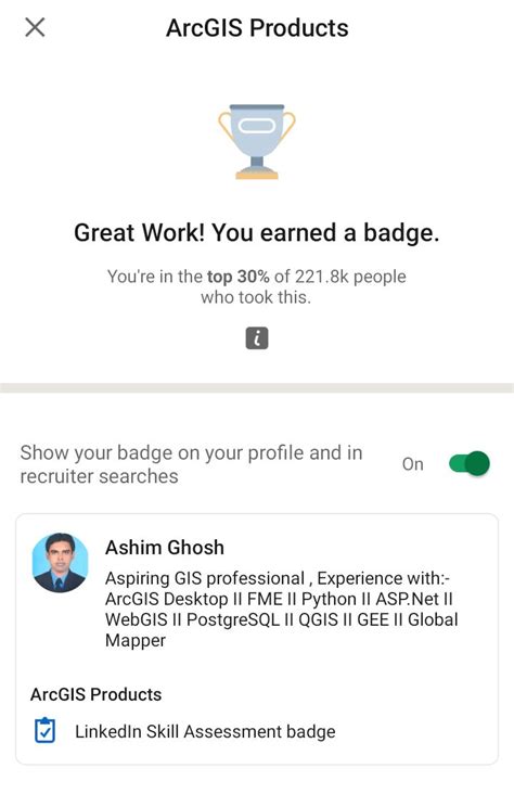 ashim ghosh on linkedin linkedinskillassessment arcgis gis esri arcgispro geoprocessamento…