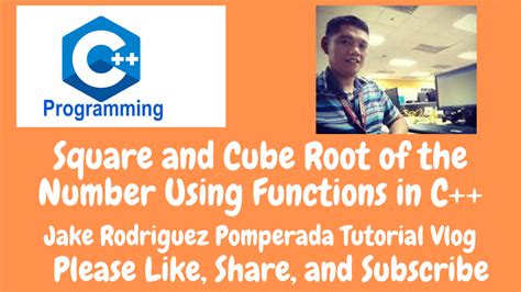 Square And Cube Root Of The Number Using Functions In C Free Computer Programming Source