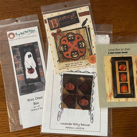 Fall Wool Applique Kits Etsy