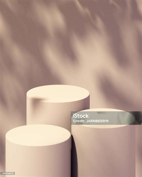 3d 제품 연단 디스플레이 및 나무 그림자 배경 여름 제품 모형 배경 3d 렌더링 일러스트 레이 션 강단에 대한 스톡 사진 및