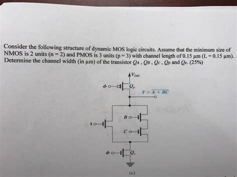 Consider The Following Structure Of Dynamic Mos Logic