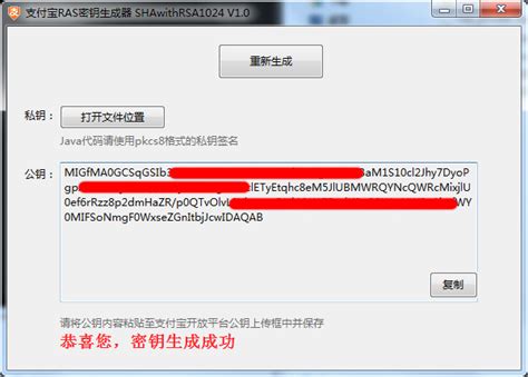配置公司支付宝rsa Pkcs8 私钥 一门app