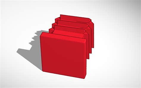 3d Design Square Boom Cap 20mm Tinkercad