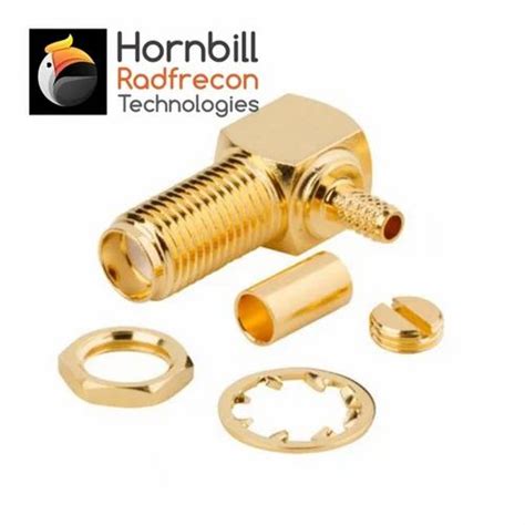 Sma Female Right Angle Bulkhead Rear Mount Crimp Type For Rg316 Rg174 Lmr100 Cable At Rs 35