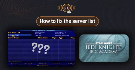Cant Find Servers On Jedi Knight Jedi Academy Errors And Problems Jkhub