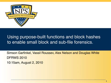 Using Purpose Built Functions And Block Hashes To Enable