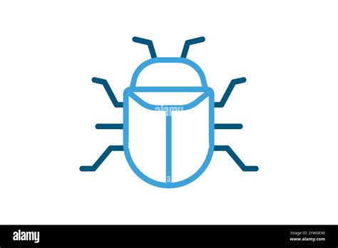 Bug Icon Line Icon Style Icon Related To It It Architecture Elements Vector Illustration