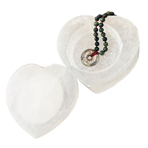 Selenite Heart Box Shop Selenite At Energy Muse