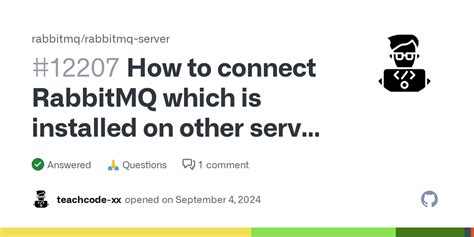 How To Connect Rabbitmq Which Is Installed On Other Server Pc