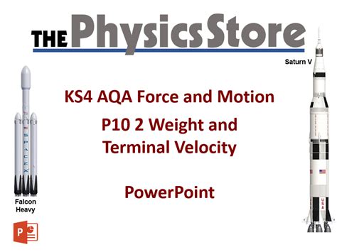 KS GCSE Physics AQA P Weight And Terminal Velocity Teaching Resources