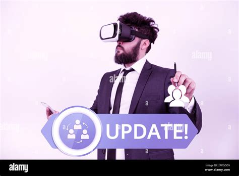 Sign Displaying Update Word For Up To Date Make Something More Modern Or Updated Newer Version