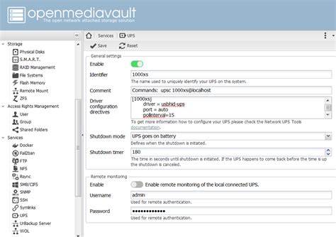 Nut Ups Plugin Unable To Configure The Ups Plugins Openmediavault