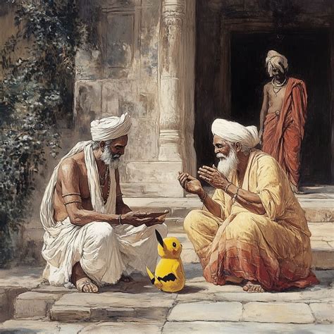 Bridging Curiosity With Ancient Tradition In A Courtyard Of Wisdom Pikachu Joins The Sages⚡️🐦 Bridging Curiosity With Ancient Tradition In A Courtyard Of Wisdom Pikachu Joins The Sages⚡️🐦
