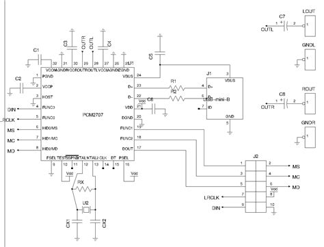 PCM2707 Still Having Trouble With Test Circuit Audio Forum Audio TI E2E Support Forums