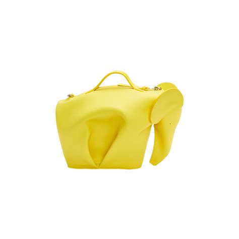 로에베 클래식 카프스킨 라지 엘리펀트 백 레몬 제스트 Loewe Kream