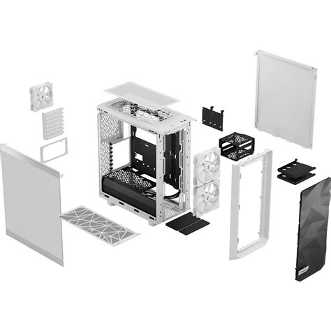 Buy Now Fractal Design Meshify 2 Compact Lite Tg Clear Tint Mid Tower Case White Ple Computers