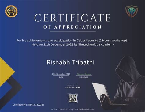 Rishabh Tripathi On Linkedin Cybersecurity Professionaldevelopment Infosec Workshopcertificate…