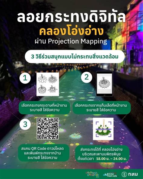 กรุงเทพฯ เปิดวิธี ลอยกระทงดิจิทัล ไม่กระทบสิ่งแวดล้อม ครั้งแรกของโลก ที่คลองโอ่งอ่าง