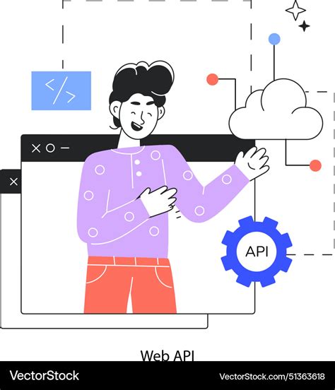 Web Api Royalty Free Vector Image Vectorstock