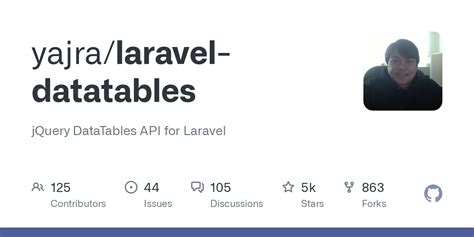 Github Yajralaravel Datatables Jquery Datatables Api For Laravel