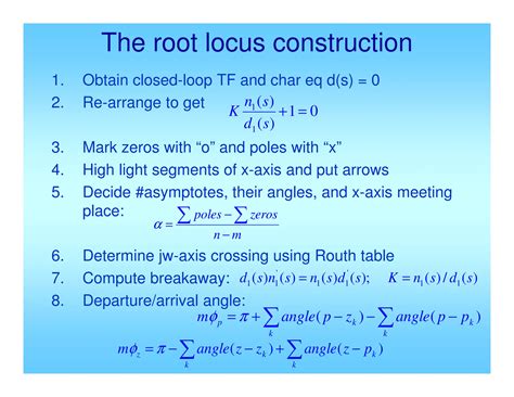 Root Locus Method Control System Bsc Engineering Ppt