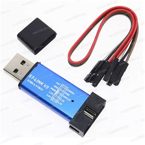 st link v2 emulator downloader stm8 stm32 with cover dupont cable