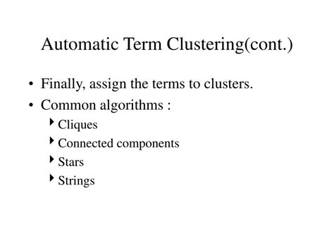Ppt Term And Document Clustering Powerpoint Presentation Free Download Id4720224