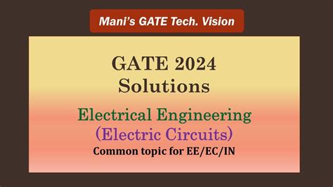 GATE SOL Circuit Theory EE YouTube