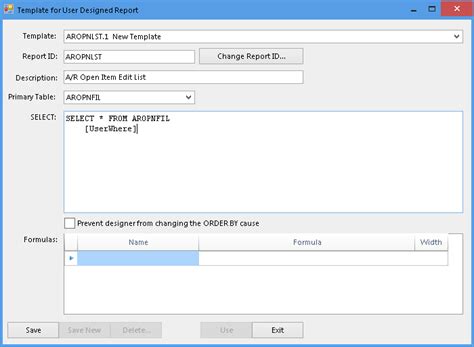 Developing A New Elliott V86 Report Desk User Defined Report Udr Elliott Support Center
