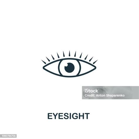시력 아이콘입니다 의료 아이콘 컬렉션에서 프리미엄 스타일 디자인입니다 픽셀 완벽 한 시력 아이콘 인쇄 사용 소프트웨어 애플 리 케이 션 웹 디자인에 대 한 개념에 대한 스톡