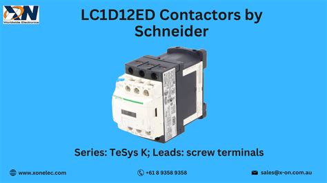 Lc1d12ed Contactors By Schneider The Ultimate Motor Control Solution