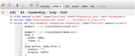 Html Is Less Interpreted By The Browser Like Css Stack Overflow