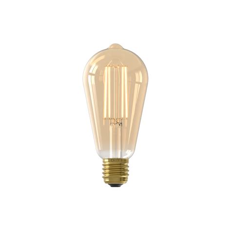 Calex Warm Filament Led St64 Bulb E27 Gold On The Square Emporium
