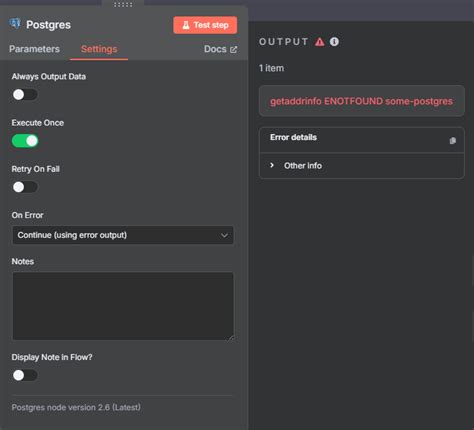 Postgres Error Handling Help Me Build My Workflow N8n Community