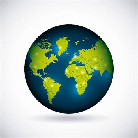 세계지도 디자인 프리미엄 벡터