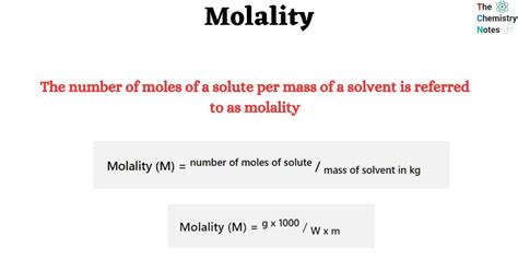 Molality Examples