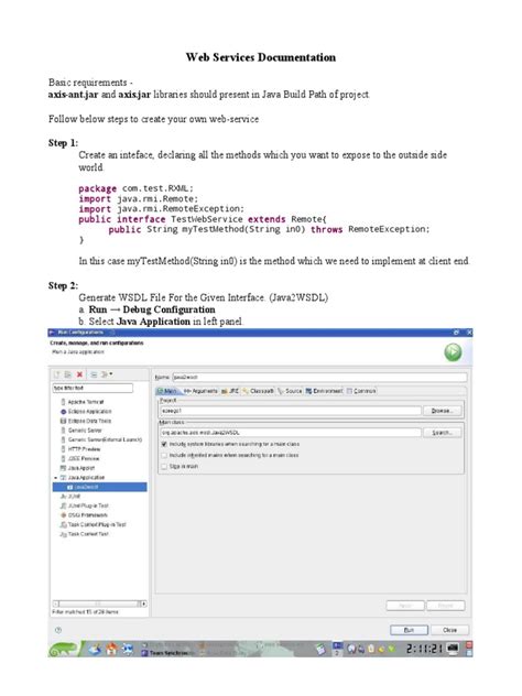 Creating And Deploying A Simple Web Service In Apache Axis A Step By