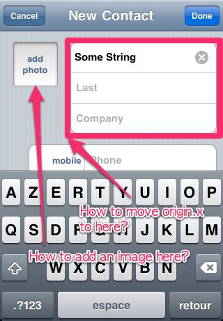 Objective C How To Make UITableView Look Like The One In Contacts