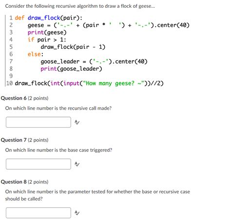 Solved Consider The Following Recursive Algorithm To Draw A Chegg